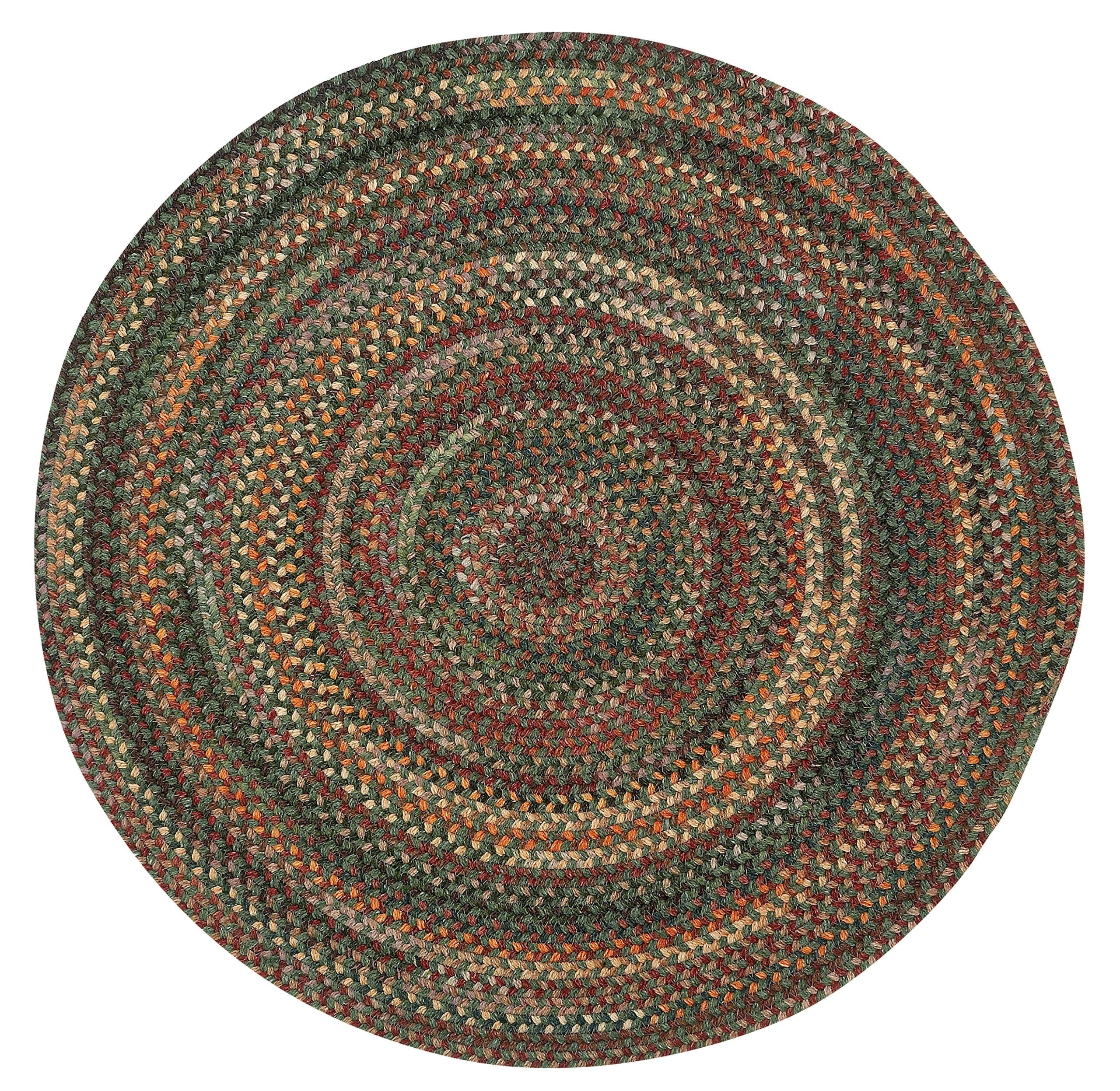 Capel Rugs American Heritage 8' Round Braided Rug - Indoor Area Rug for ...