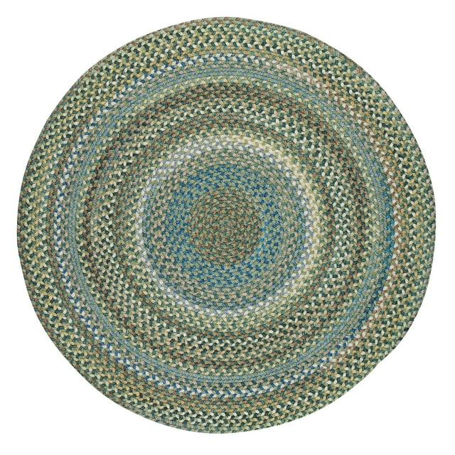 Capel Rugs American Heritage 3'6" Round Braided Area Rug in Sage ...