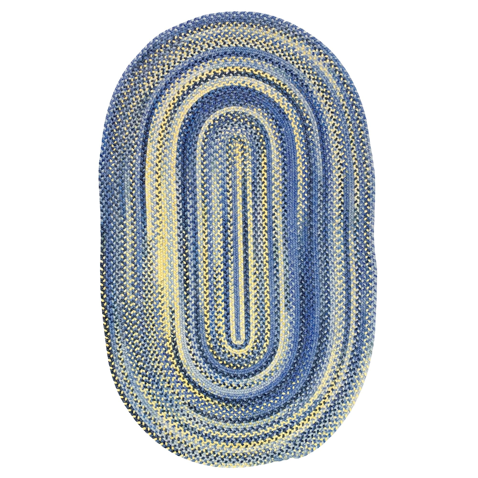 Capel Rugs American Heritage Made in USA Blue Yellow 0' 24" X 0' 48 ...