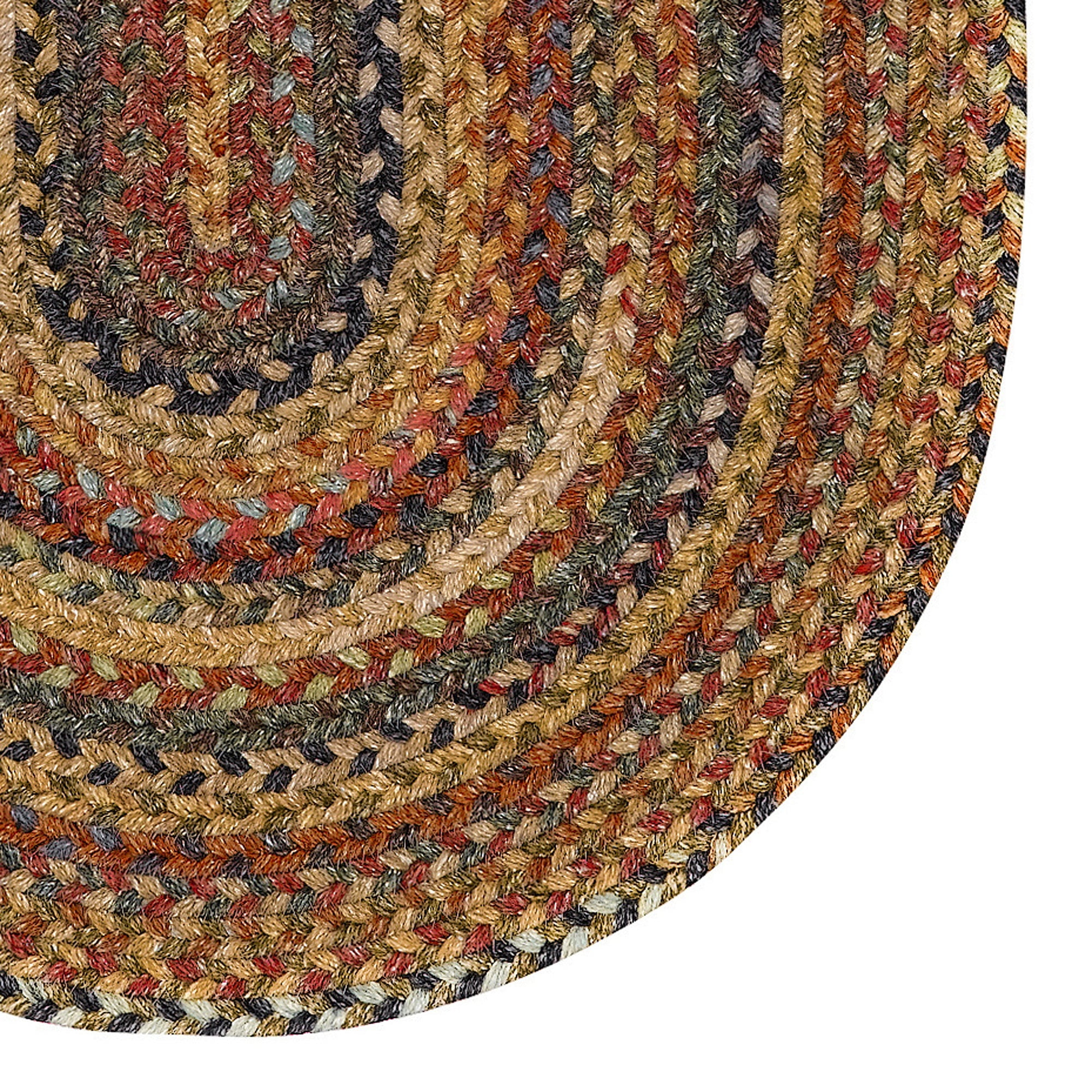 Capel Rugs American Heritage Woodstone 5'0" X 8'0" Oval Braided Rug ...