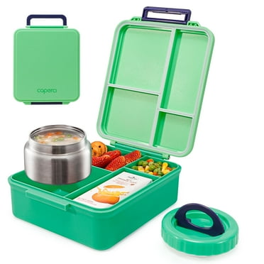 GoBe Kids Bento Style Lunch Box with Snack Spinner Flip - Divided Lunch ...