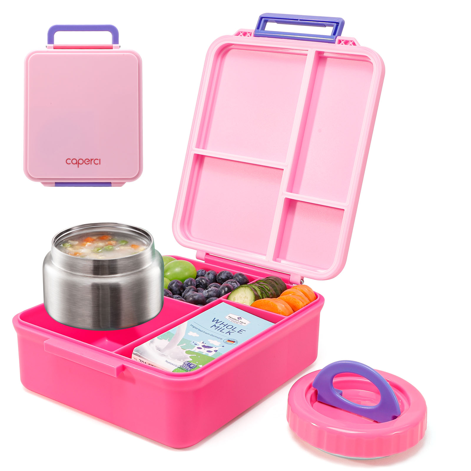 Yumbox Original Leakproof Bento Lunch Box for Kids (Fifi Pink ...