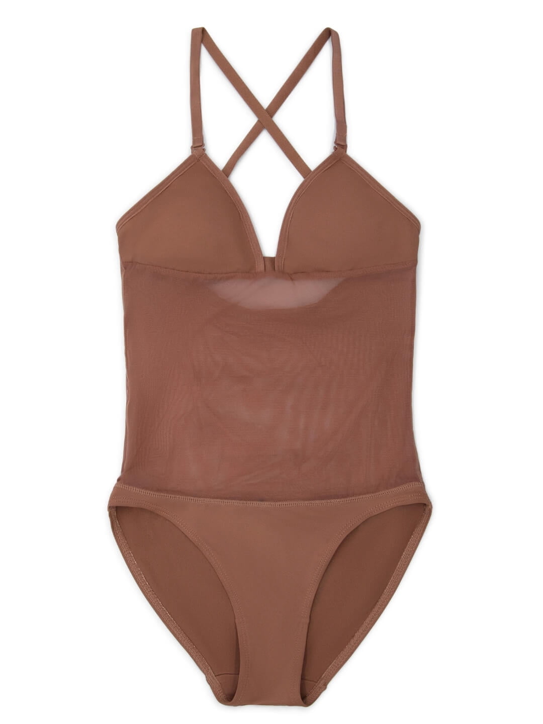 Capezio Plunge Neck Mesh Midriff Leotard - Girls - Walmart.com