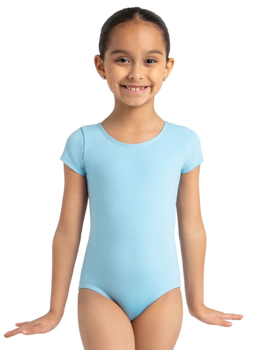 Capezio Team Basics Short Sleeve Leotard - Girls - Walmart Business ...