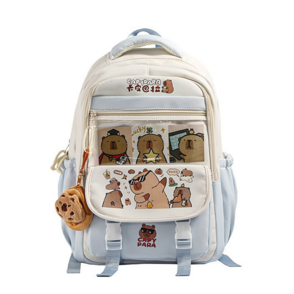 Capibara Backpack 2025 New Model Cute School Bag Fashion Cartoon Print ...