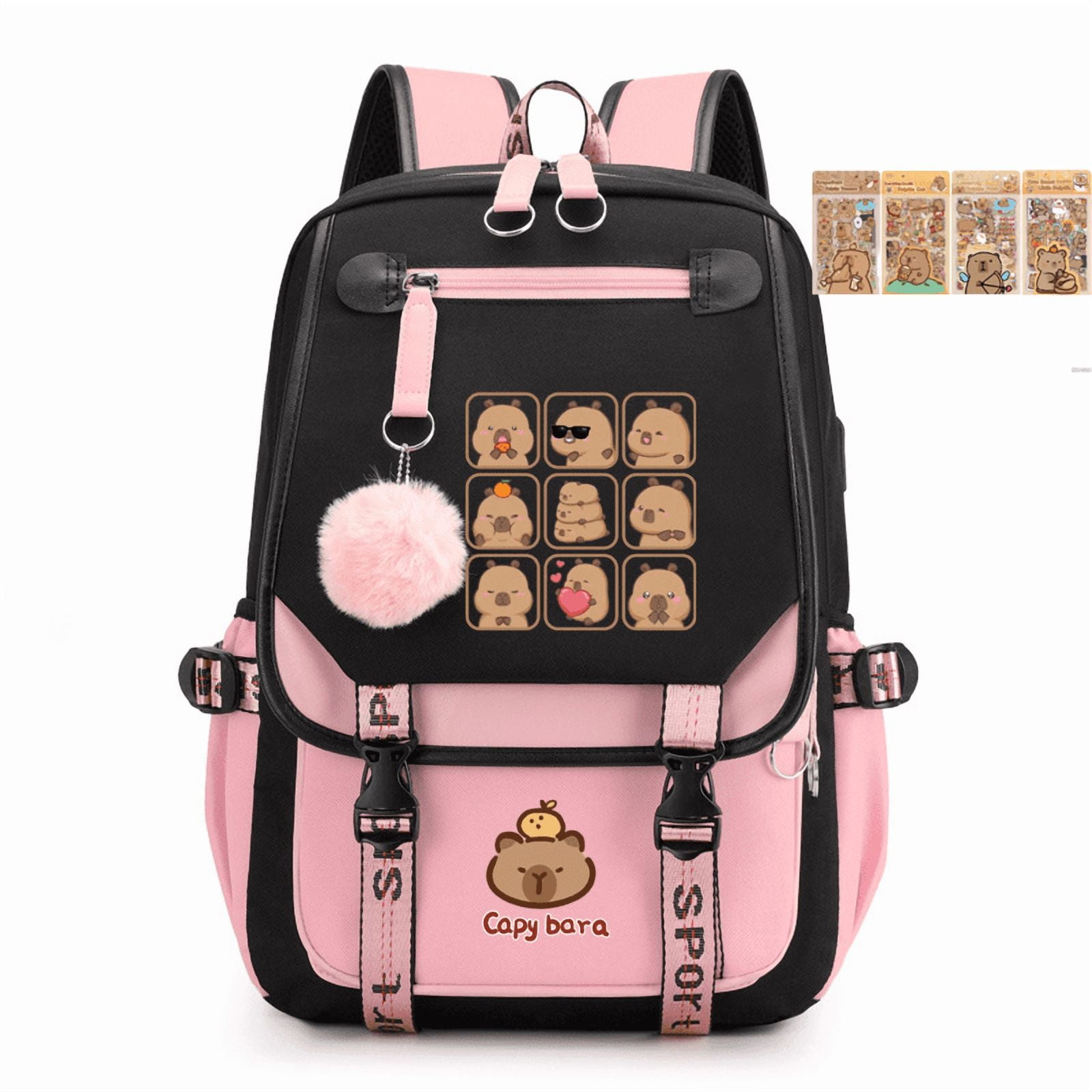 Capibara Large Capacity Backpack Anime Backpack Great for Back to ...