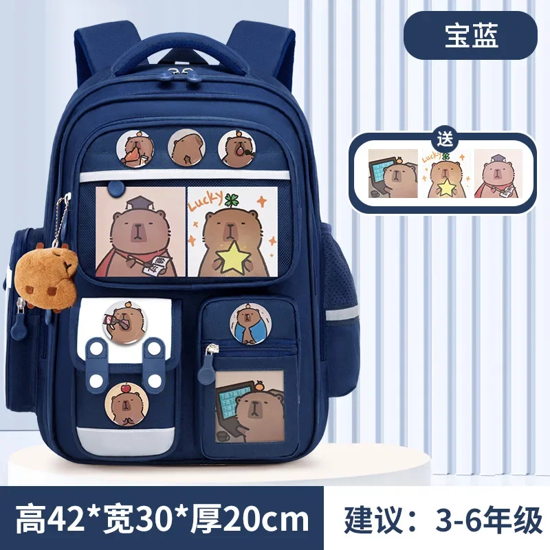 Capibara Student Schoolbag, Large-capacity Mochila Backpack Back To ...