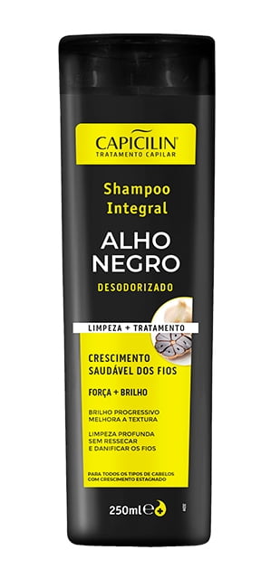 Capicilin - Linha Alho Negro - Shampoo Integral 250 Ml - (Black Garlic ...