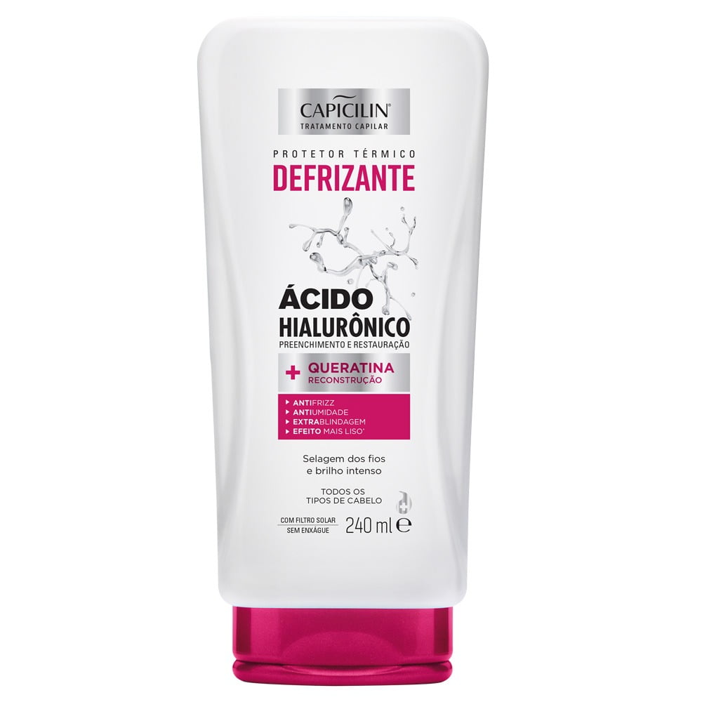 Capicilin - Linha Queratina - Defrizante Acido Hialuronico 240 Ml ...