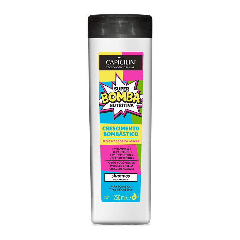 Capicilin - Linha Super Bomba Nutritiva - Kit Shampoo e Condicionador ...