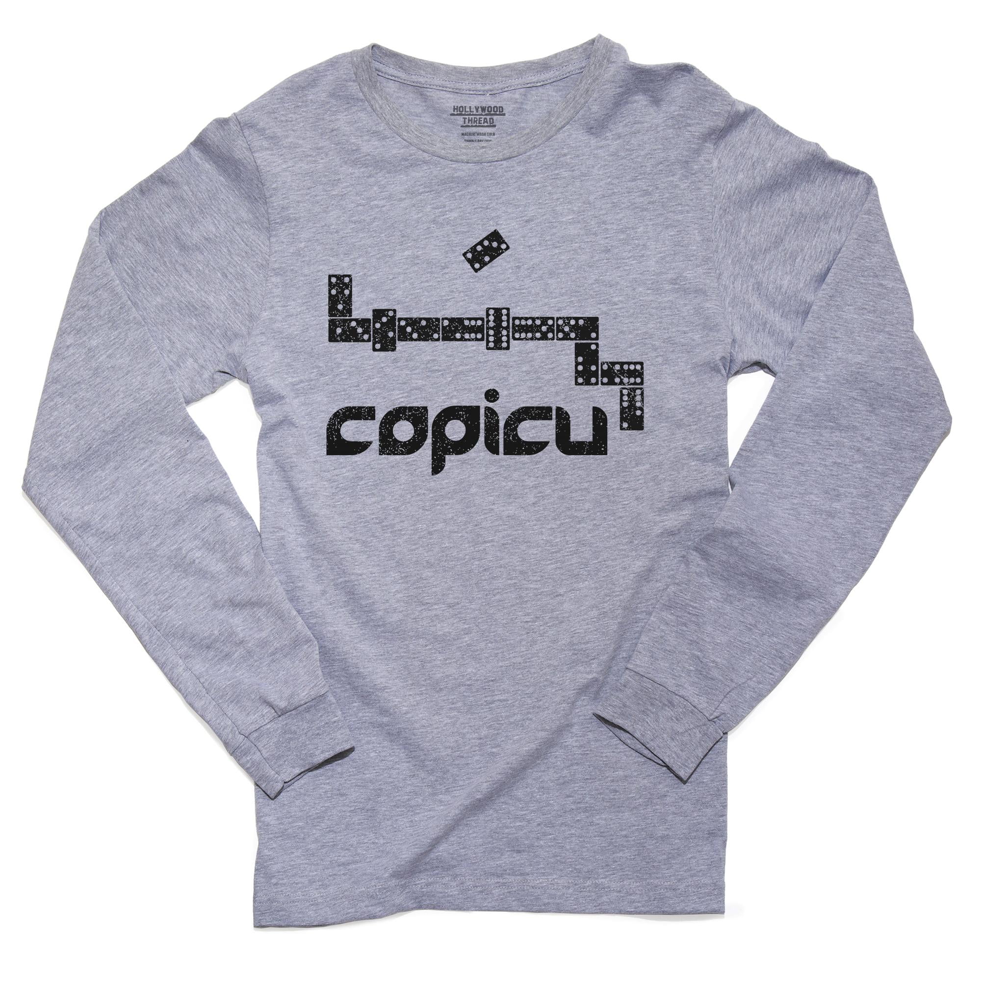 Capicu - Street Rules Dominoes - Game Bones Men's Long Sleeve Grey T ...