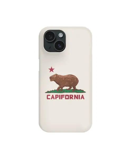 Capifornia Funny Capybara California Phone Case for iPhone 16 15 14 13 ...