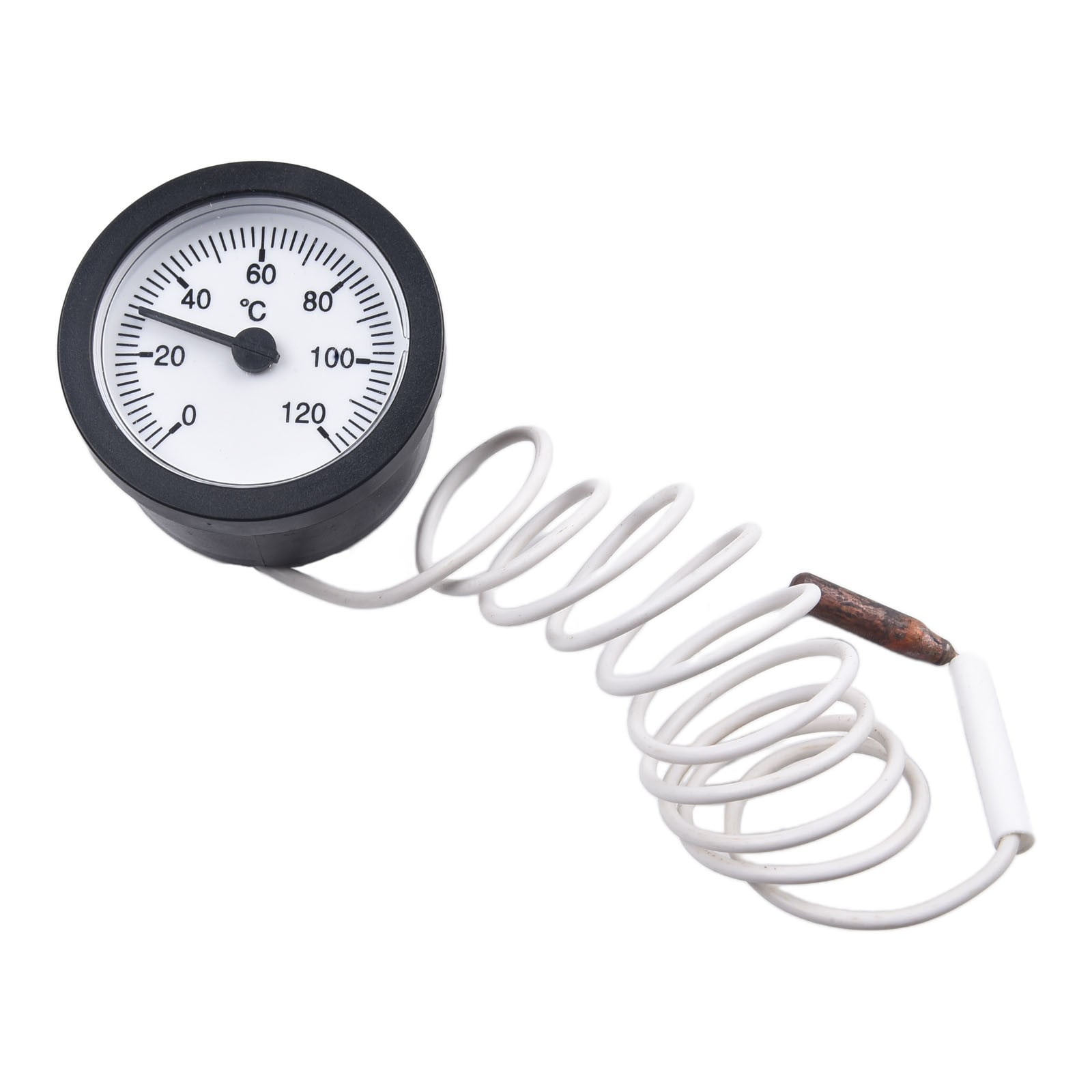 Capillary Dial Temperature Gauge 0-120℃ with 1m Sensor for Water Oil Accessory - Walmart.com