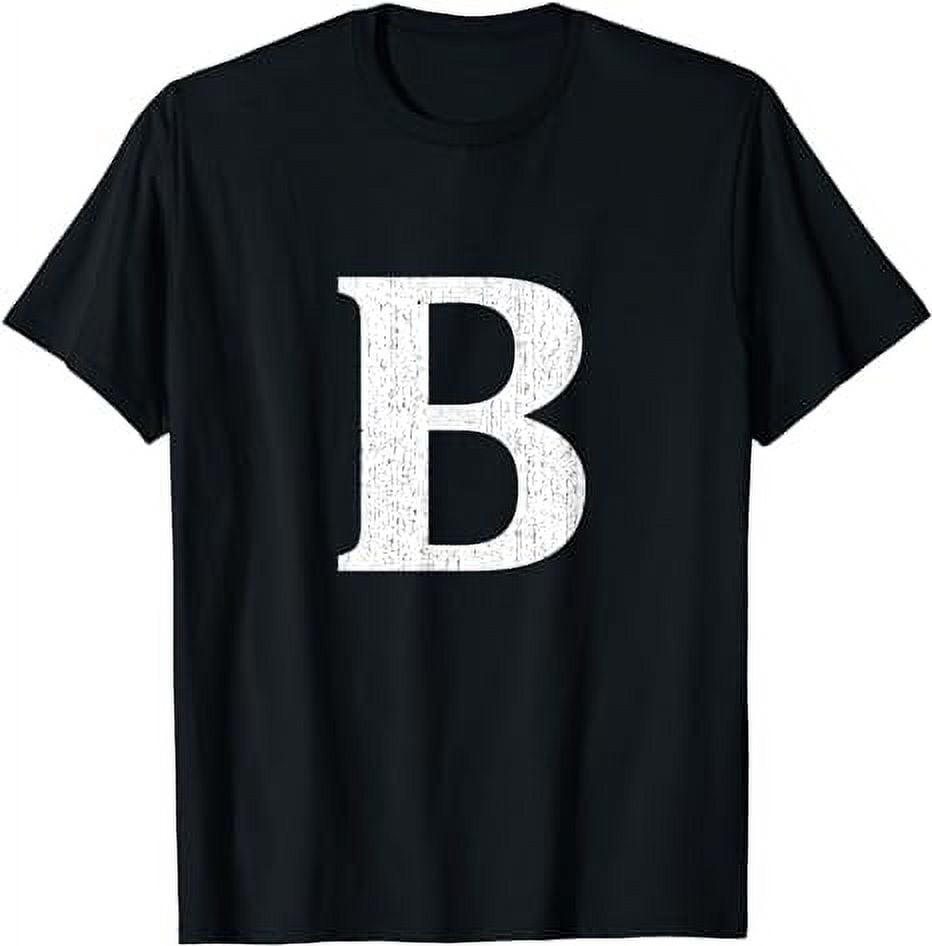 Capital Letter B Shirt Monogram Initial T Shirt - Walmart.com