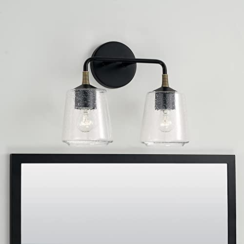 Capital Lighting 145621KB-530 Amara Transitional Clear Seeded Glass ...