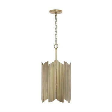 8 Light Pendant-Bleached Natural Rope/Patinaed Brass Finish Capital ...