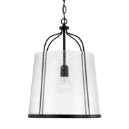 8 Light Pendant-Bleached Natural Rope/Patinaed Brass Finish Capital ...