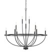 Capital Lighting 428581 Greyson 8 Light 34" Wide Taper Candle Chandelier - Bronze - Walmart.com