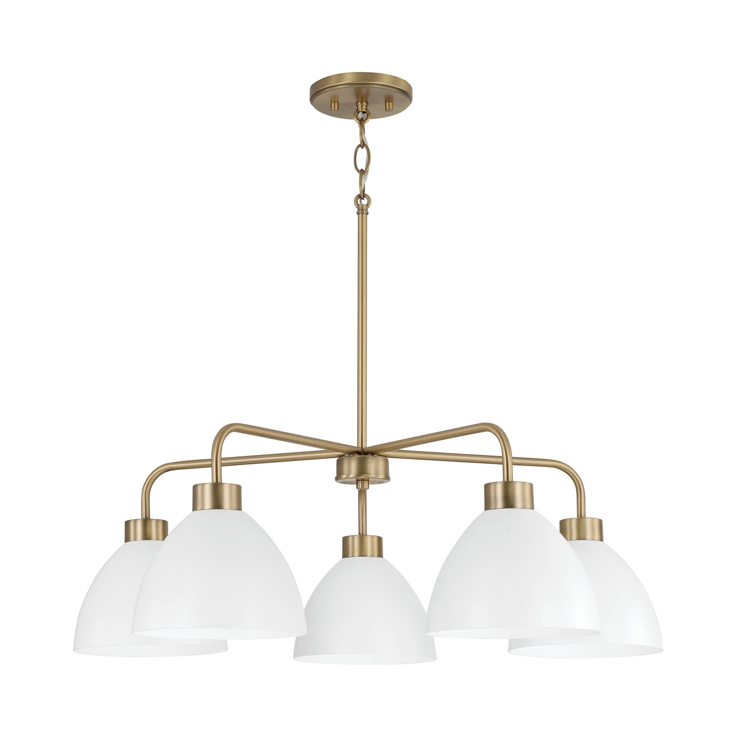 Capital Lighting 452051 Ross 5 Light 30" Wide Chandelier - White ...