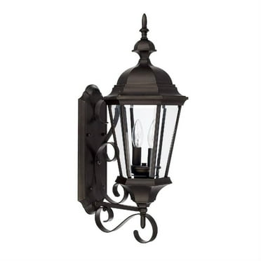 Aztec Lighting Transitional 1-light Olde Bronze Outdoor Wall Lantern ...
