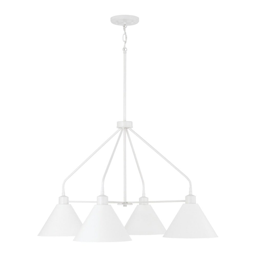 Capital Lighting - Alden - 4 Light Chandelier In Modern Style-20 Inches ...
