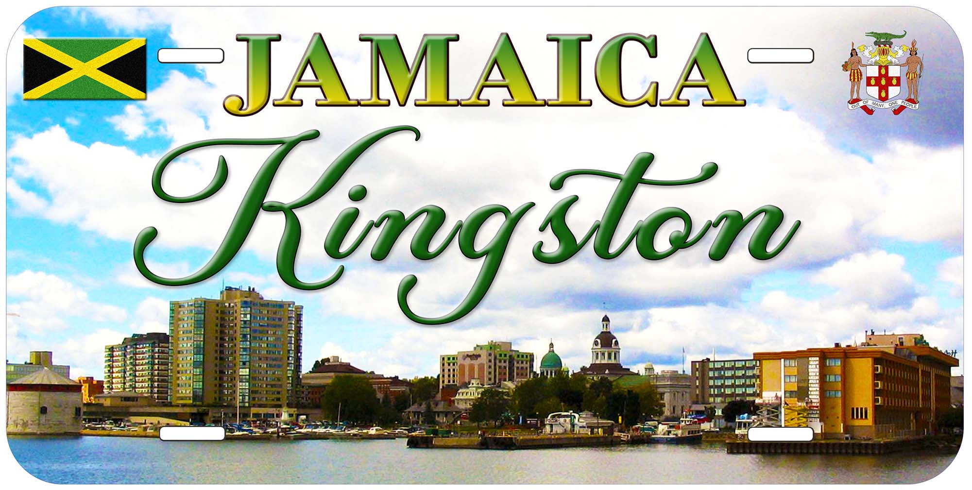 Capital of Jamaica TAG01 Novelty Car License Plate - Walmart.com