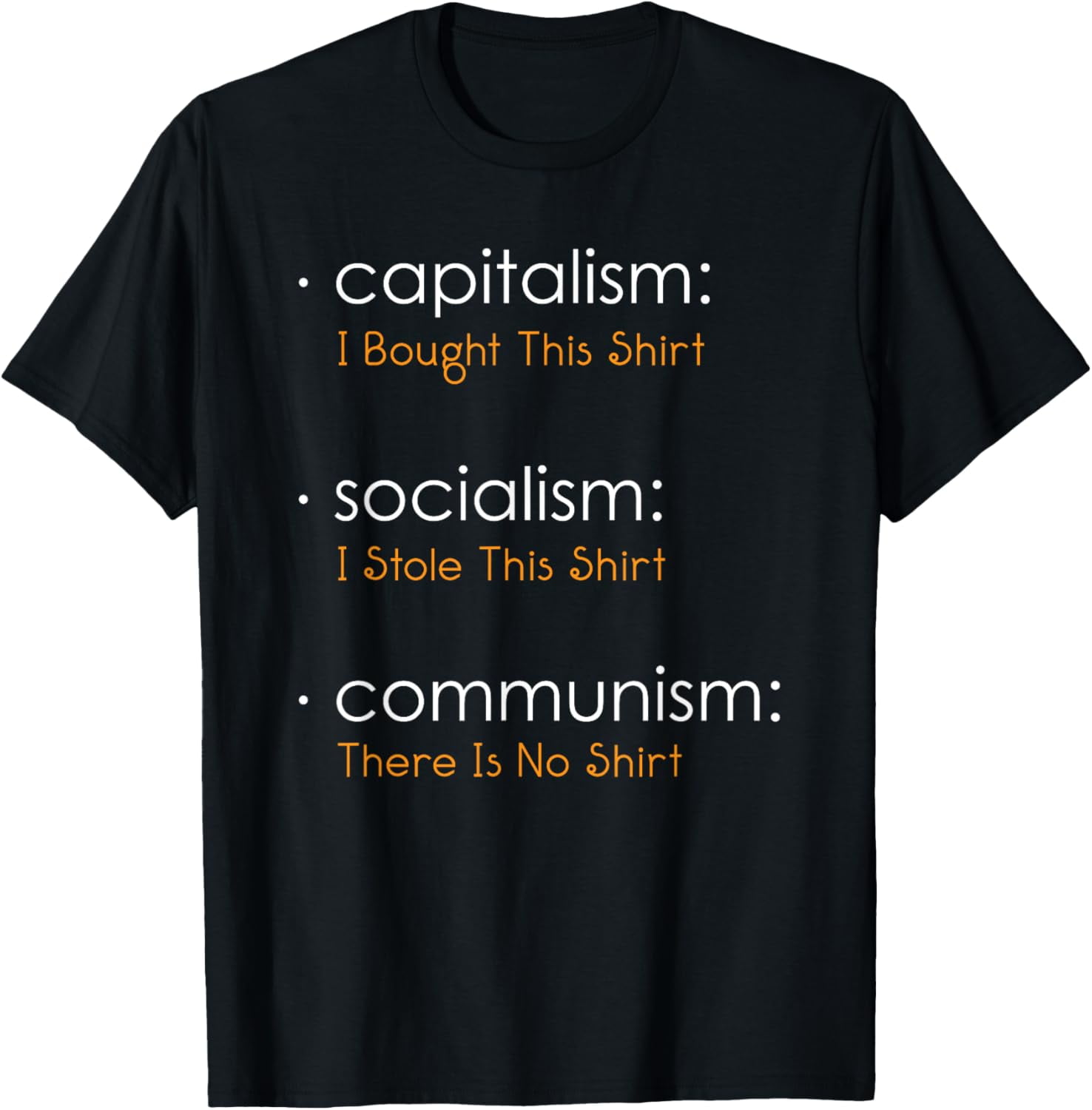 Capitalism Socialism Communism Libertarian Economics Freedom T-Shirt ...