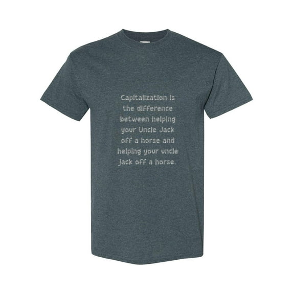 Capitalization Saves Lives A Funny Grammar Quote For A Teacher Unisex T ...