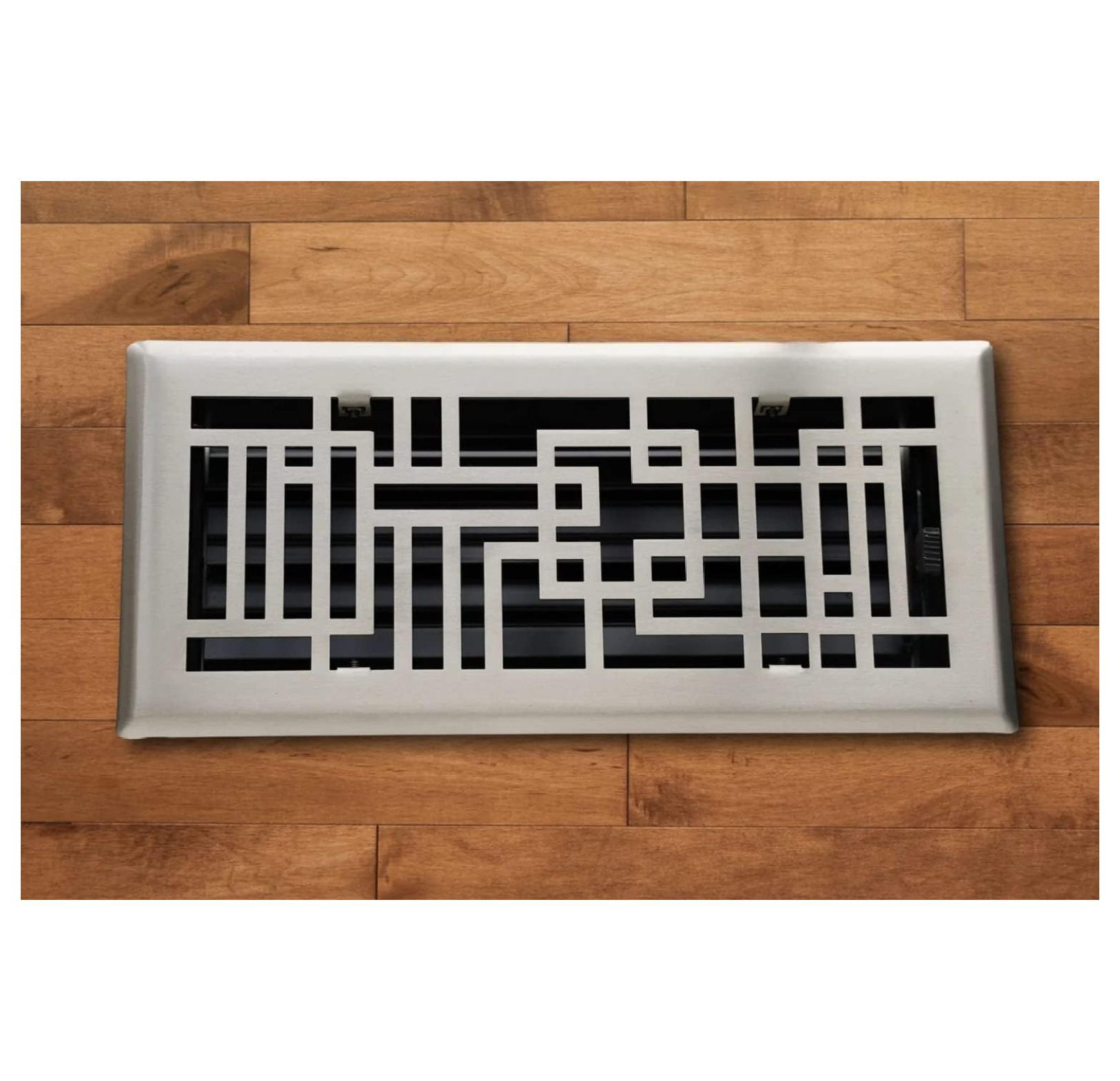 Capitman Art Deco Style Vent Cover, Solid Cast Steel Interior, Controls ...