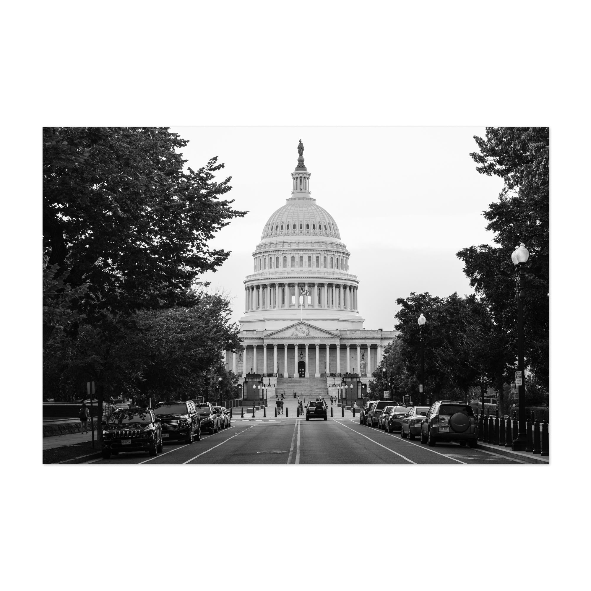 The Capitol 03 B&W - Washington District of Columbia Photography Black ...