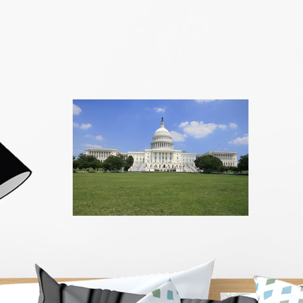 Capitol Building Washington Dc Wall Mural by Wallmonkeys Peel and Stick ...