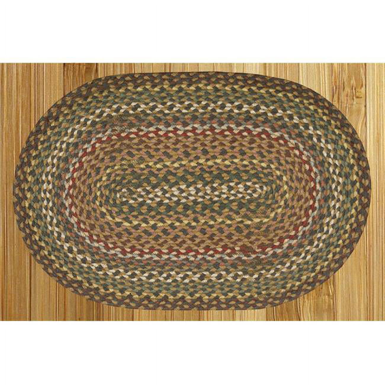 Capitol Earth Rugs 02-051 Fir-Ivory Jute Braided Rug - Walmart.com
