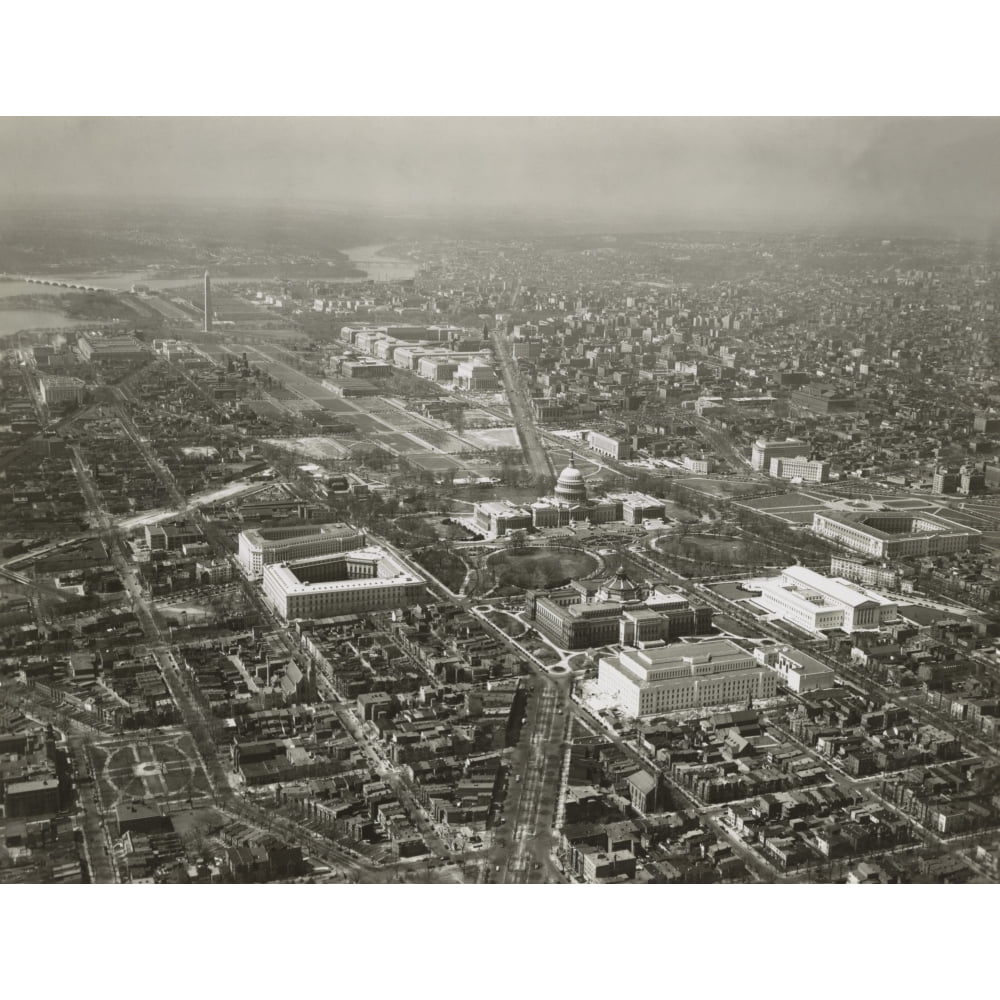 Capitol Hill Transformed By New 1930'S Buildings. Aerial View To ...