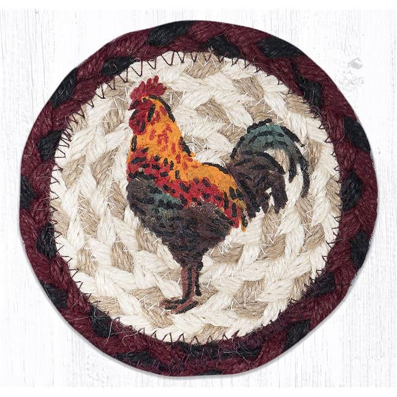 Capitol Importing 31-IC471RR 5 x 5 in. IC-471 Rustic Rooster Printed ...