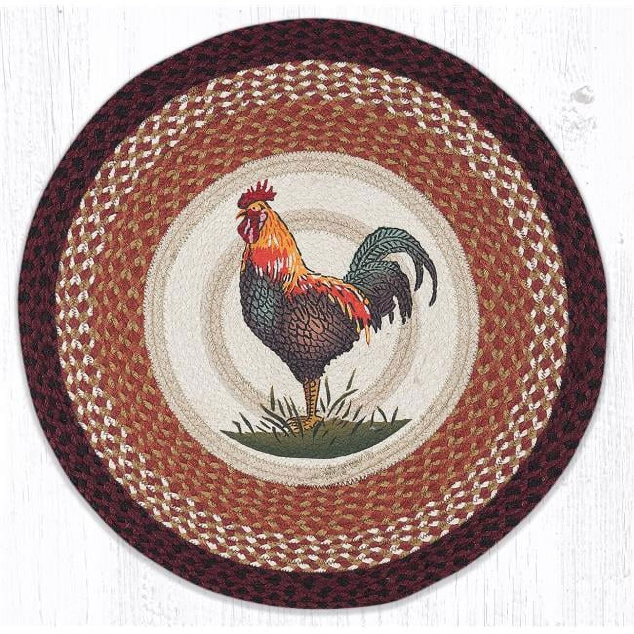Capitol Importing 66-471RR 27 x 27 in. RP-471 Rustic Rooster Round ...