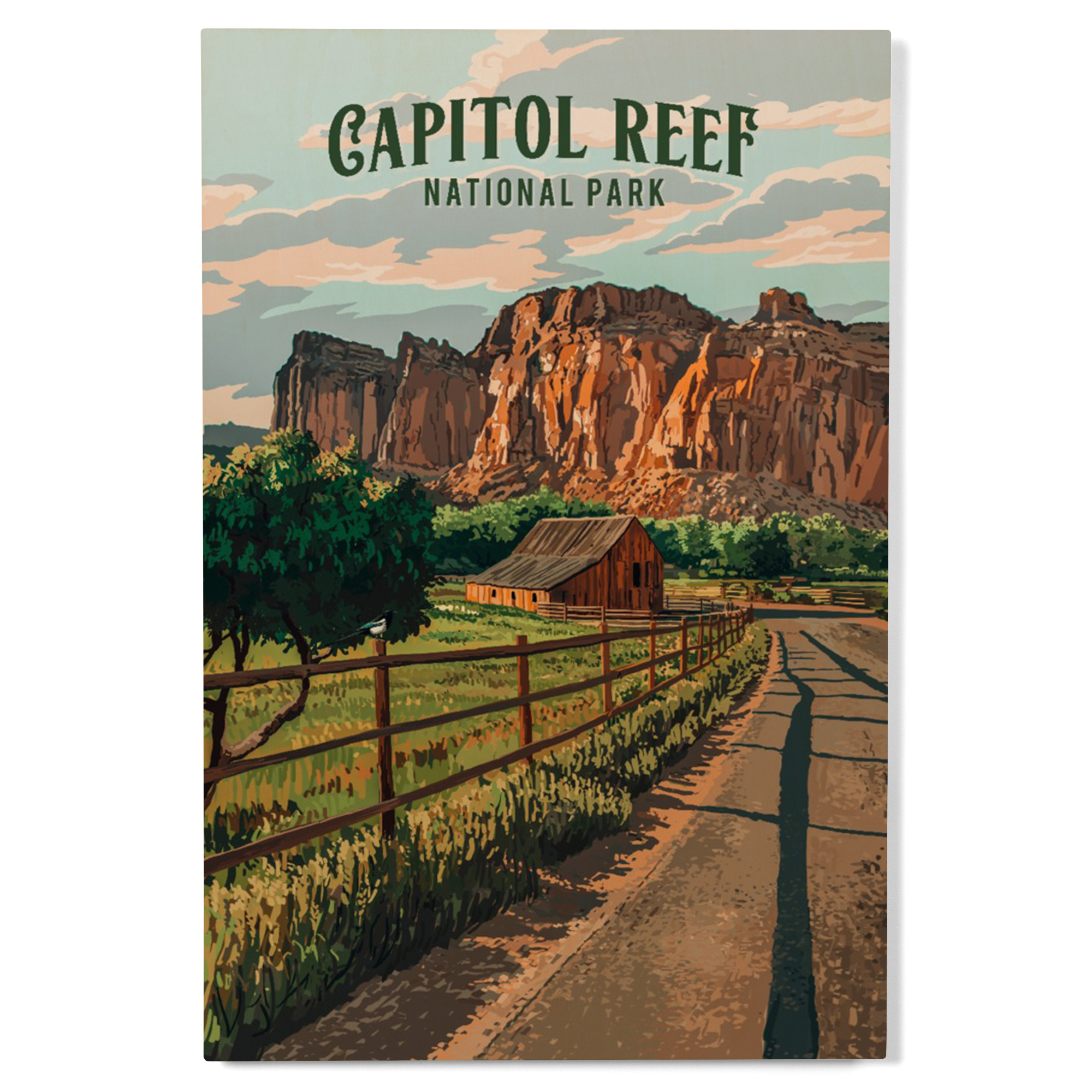 Capitol Reef National Park, Utah, Painterly National Park Series Birch ...