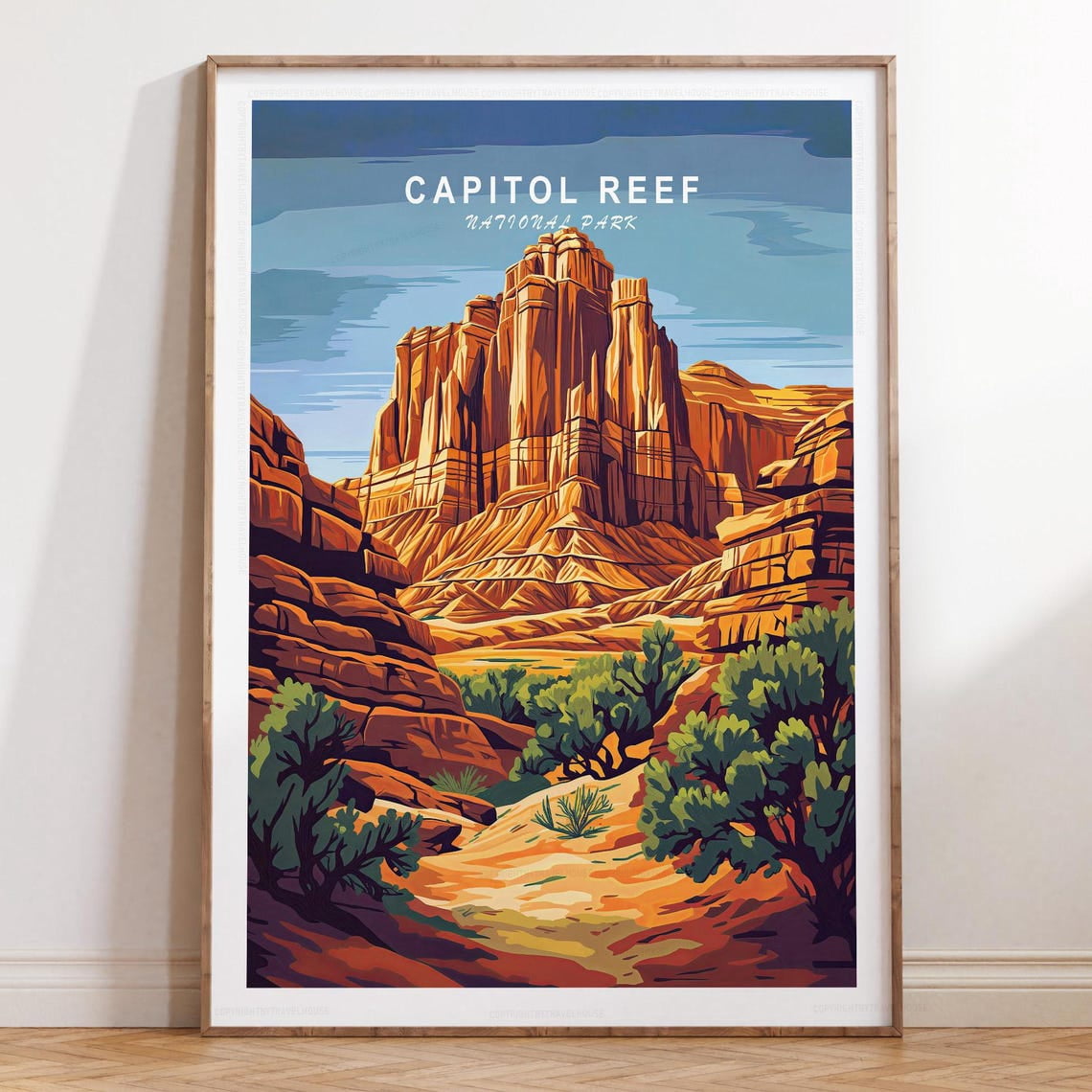 Capitol Reef Utah Travel Print, National Park Wall Art Print, Capitol ...