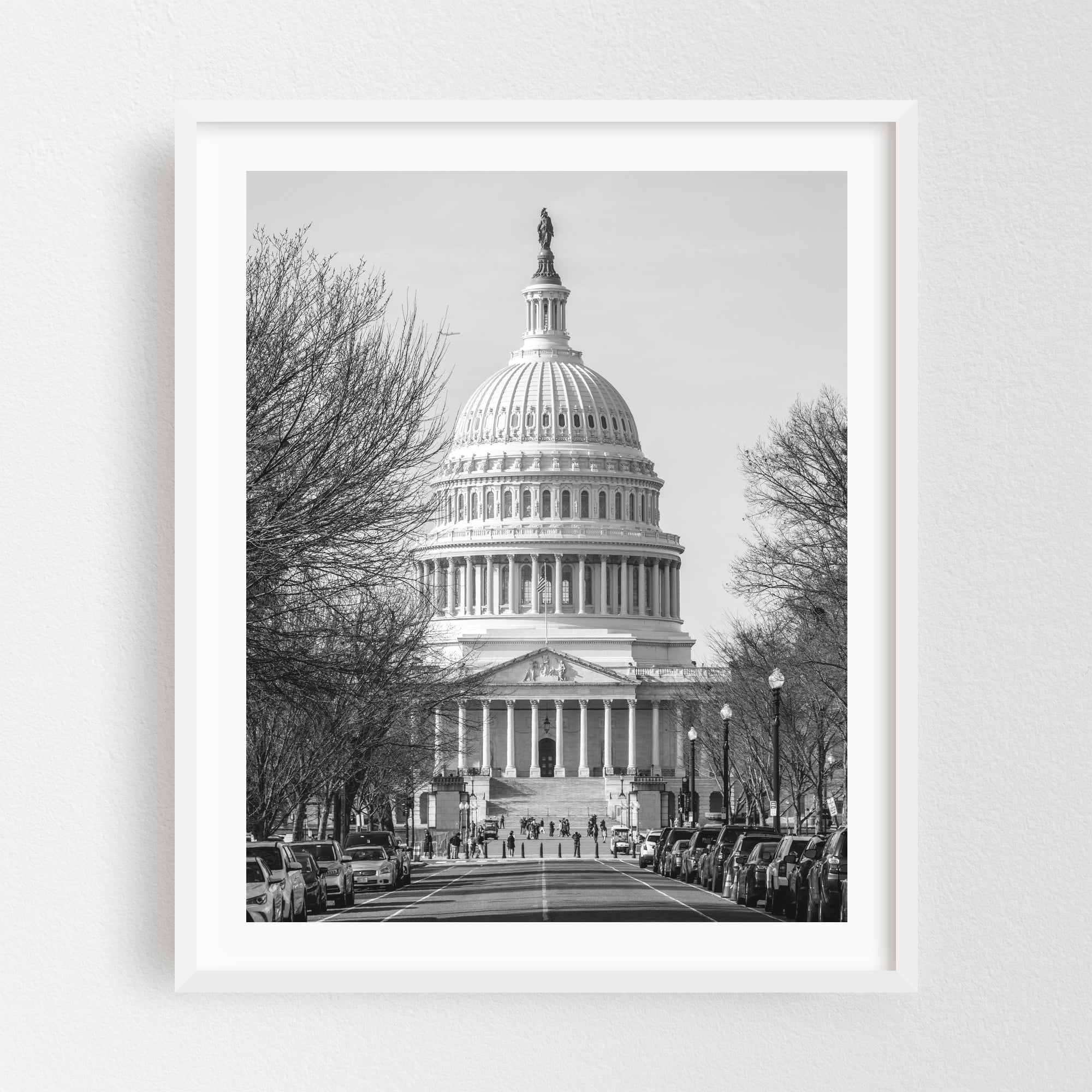 Capitol Street B&W - Washington District of Columbia Photography Black ...