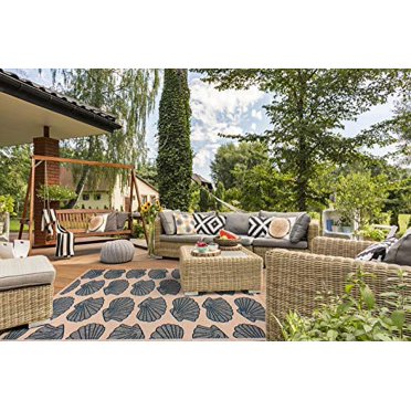 GAD Premium Indoor Outdoor Contemporary Coral Area Rug (7'10"x 10'2 ...