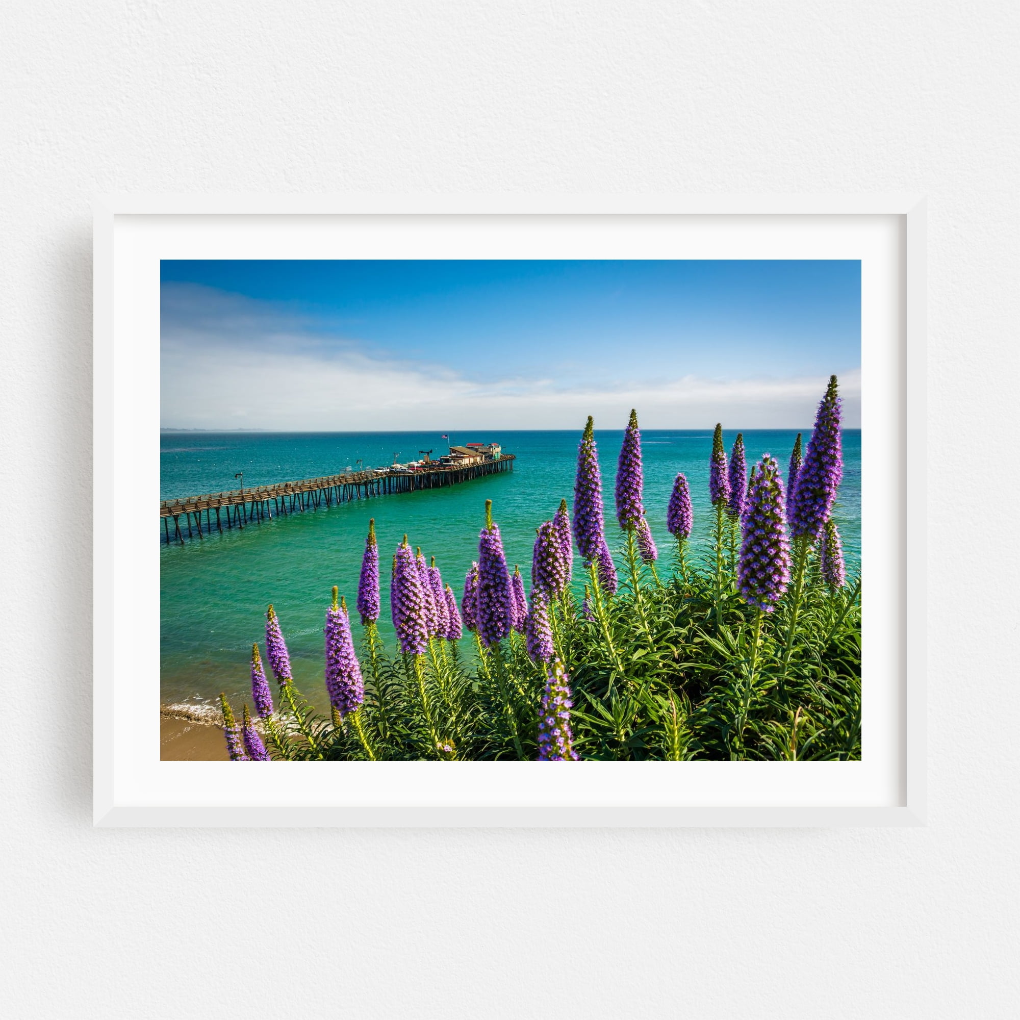Capitola Pier - Capitola California Photography White Framed Wall Art ...