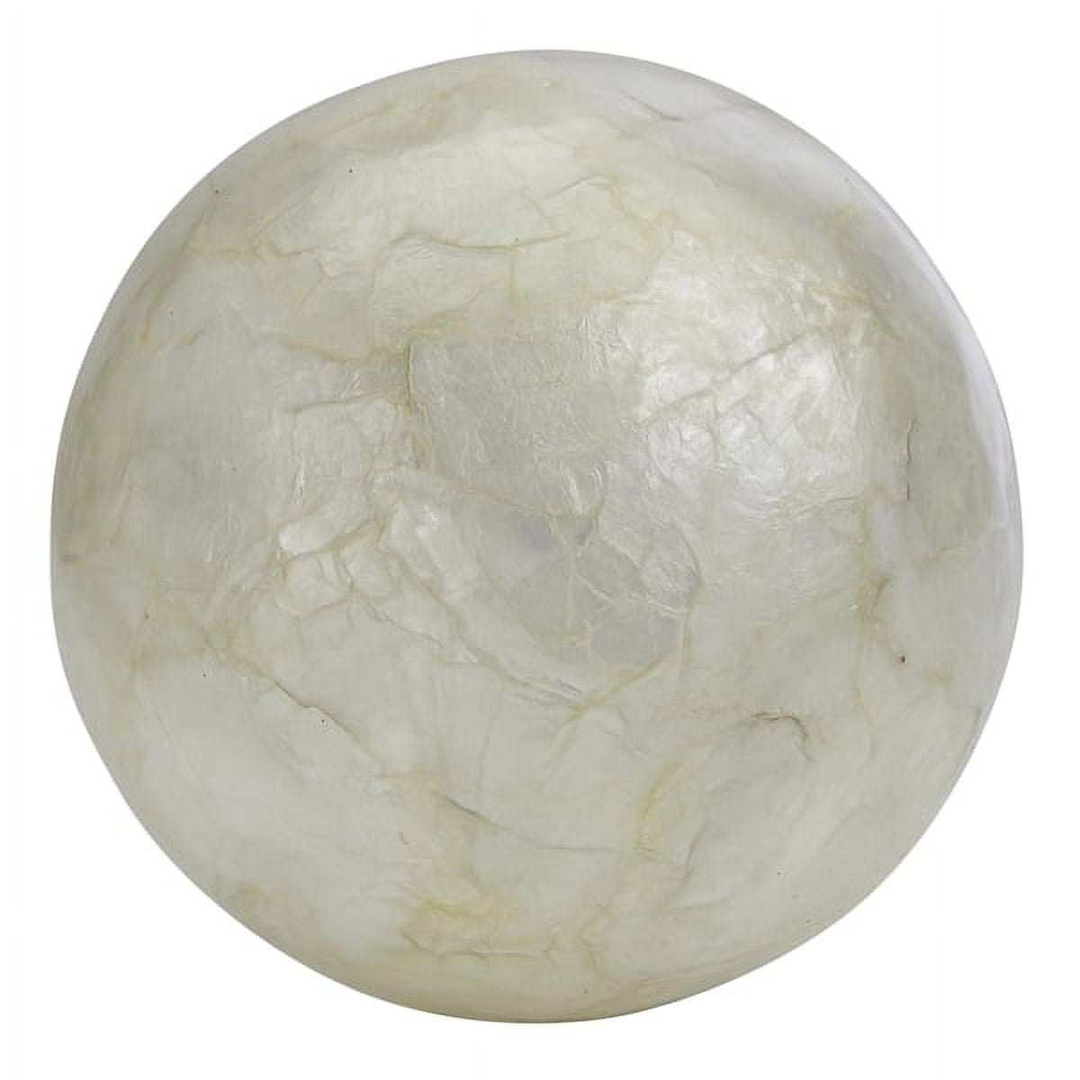 Capiz Layered Shell Orb 6" Ivory - Walmart.com