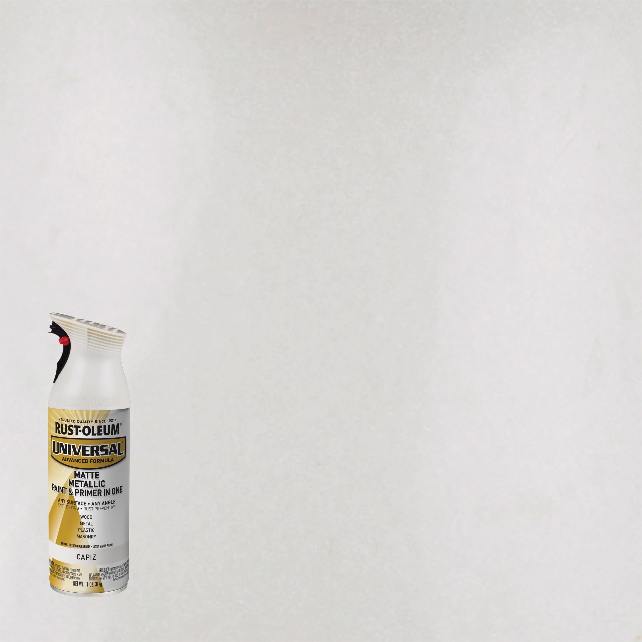 Capiz, Rust-Oleum Universal All Surface Interior/Exterior Flat Metallic Spray Paint-371597, 11 ...