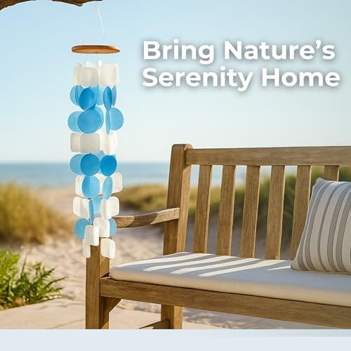 Capiz Shell Wind Chimes for Outside - Elegant Wind Chimes for House ...