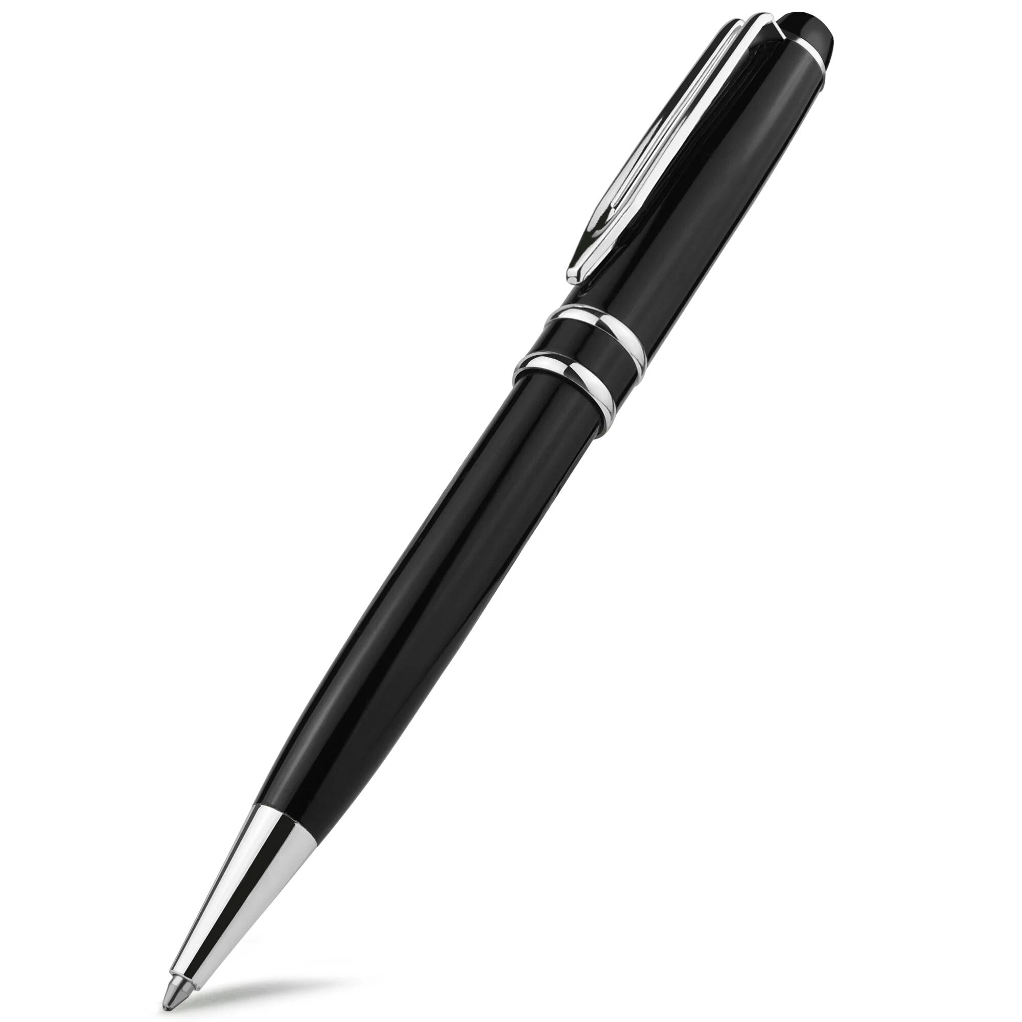 Capless Ballpoint Pen, Simply Twist Roller Ball Pen Black Gel Ink ...