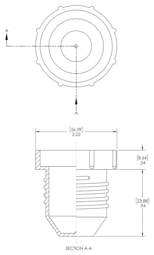 Caplugs PD-HF-24 PD Series – Plastic Threaded Plug for Flared JIC ...