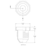 Caplugs PD-HF-24 PD Series – Plastic Threaded Plug for Flared JIC ...