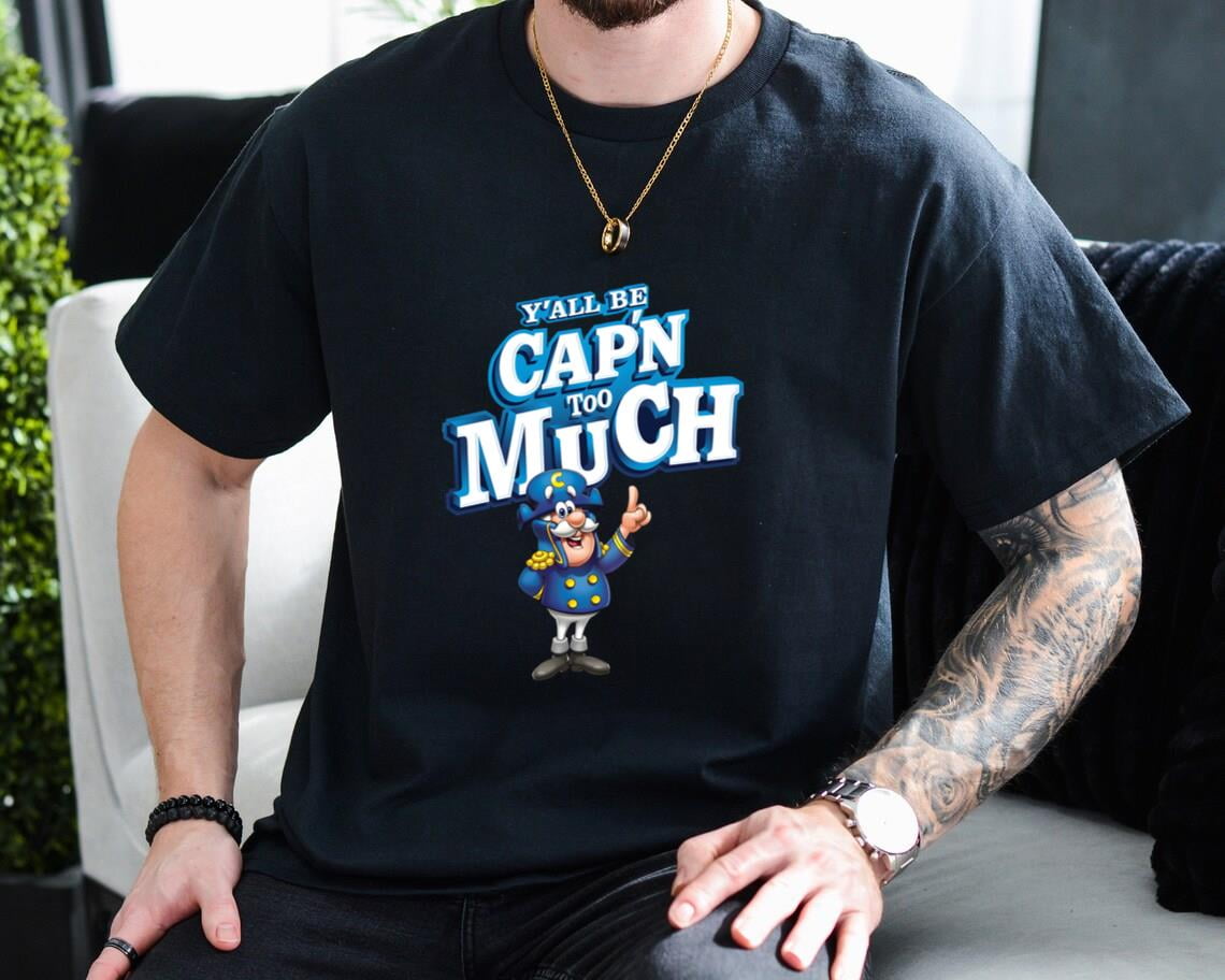 Capn Crunch Parody Funny Cereal Meme Quote Retro Humor Unisex T-shirt ...