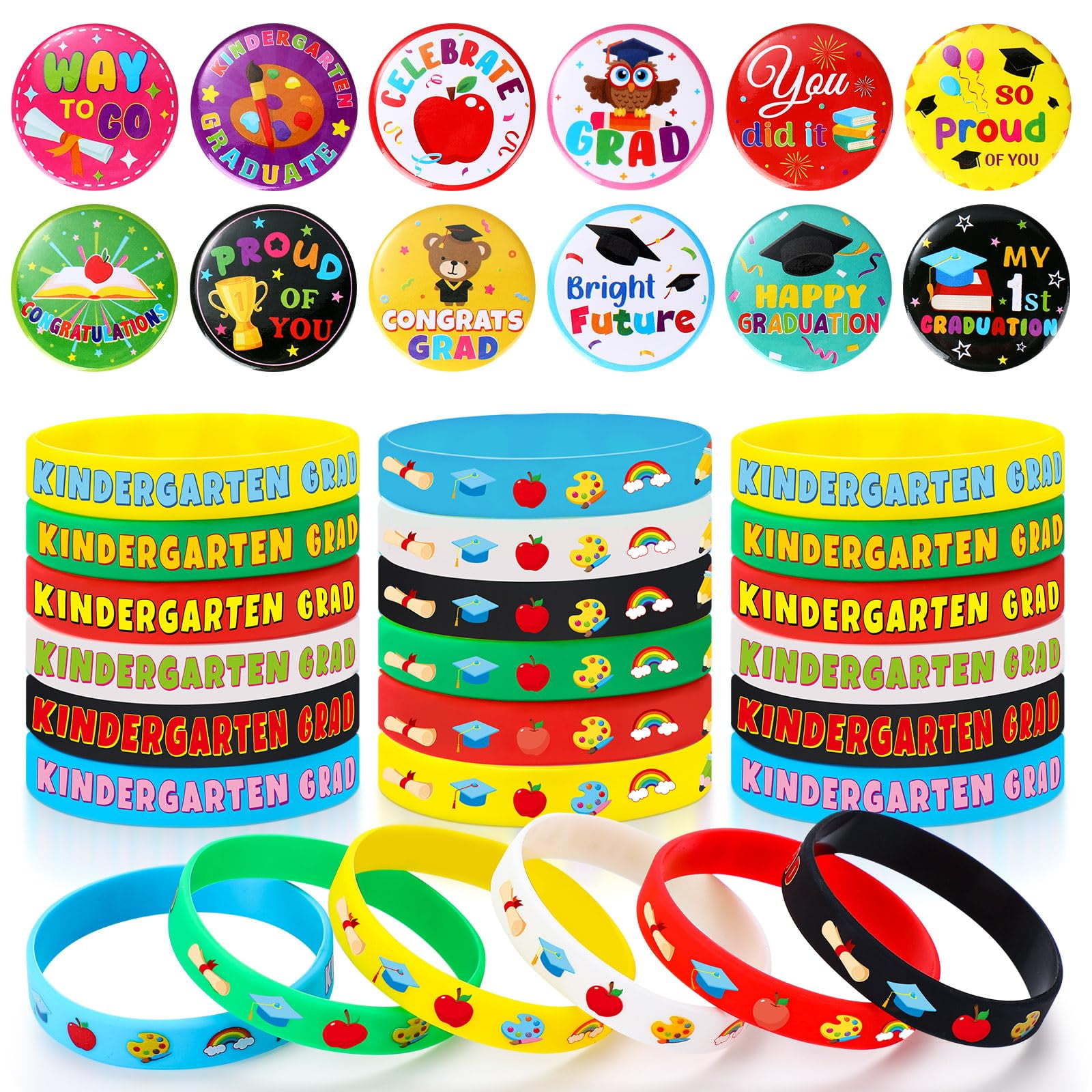 Capoda 48 Pcs Kindergarten Graduation Party Favor Set 24 Kindergarten ...
