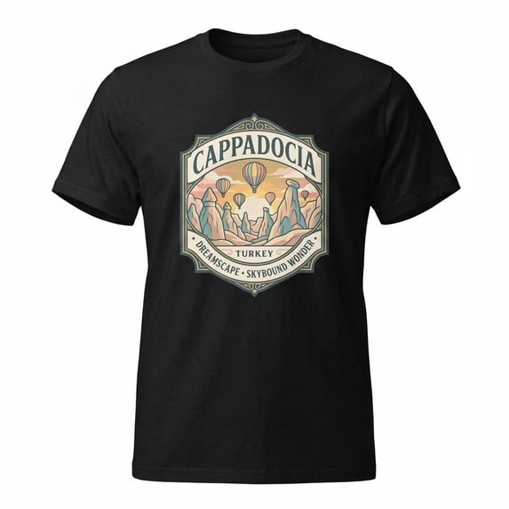 Cappadocia Turkey Hot Air Balloon Graphic T-Shirt Unisex Travel Tee ...