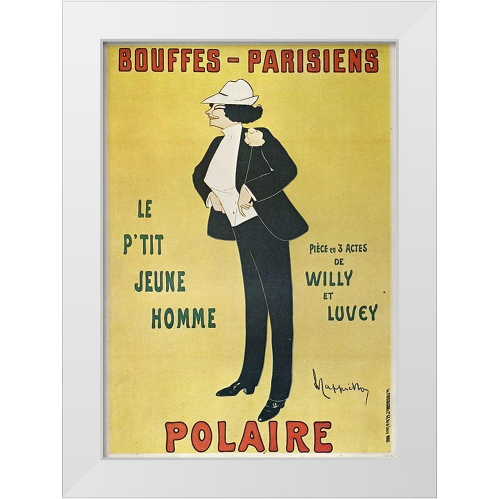 Cappiello, Leonetto 24x32 White Modern Wood Framed Museum Art Print ...